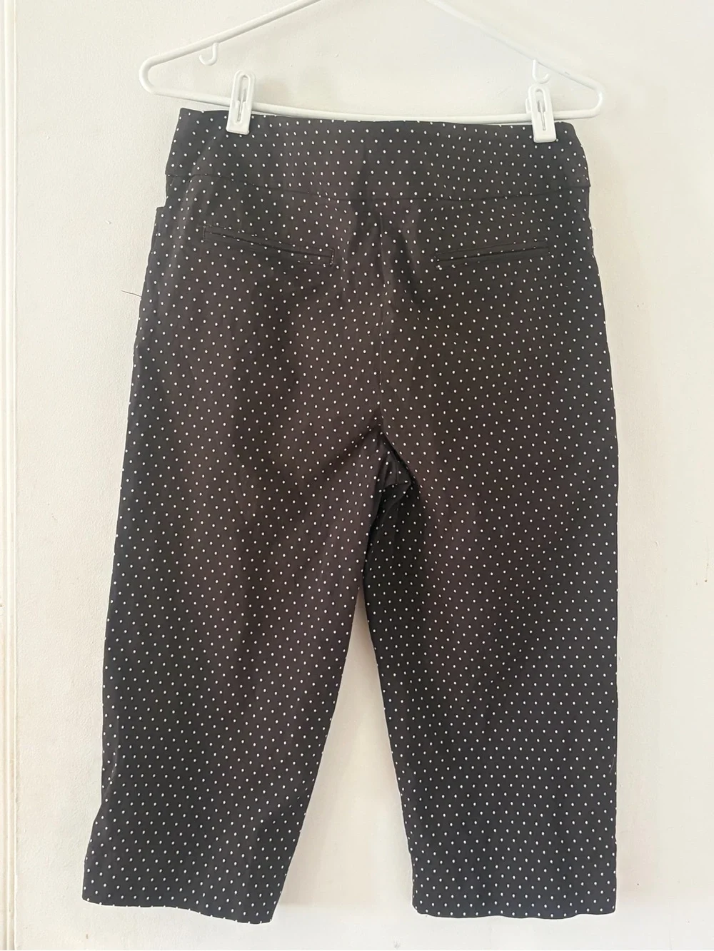 Shorts | Black Polka Dot Cropped Pants | Poshmark